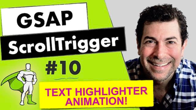 GSAP ScrollTrigger Text Animation | Highlighting Text | The Code Creative